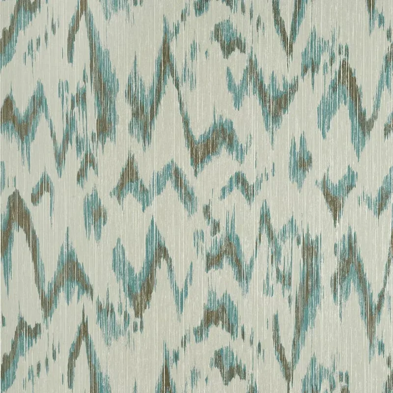 T27014 Point Lobos Brown and Teal Non-Woven Wallpaper
