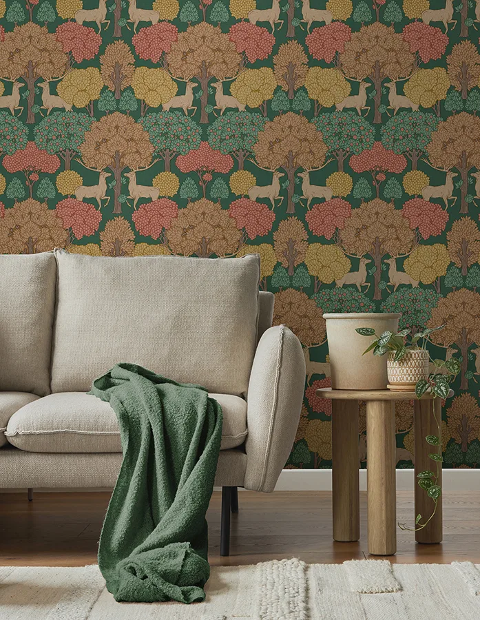 4164-M1849 | Forest of Arden - Green - Wallpaper Twins